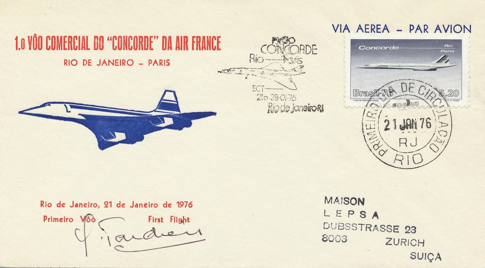 42. Collection Concorde - CP/EP Vols Premiers / Derniers ...