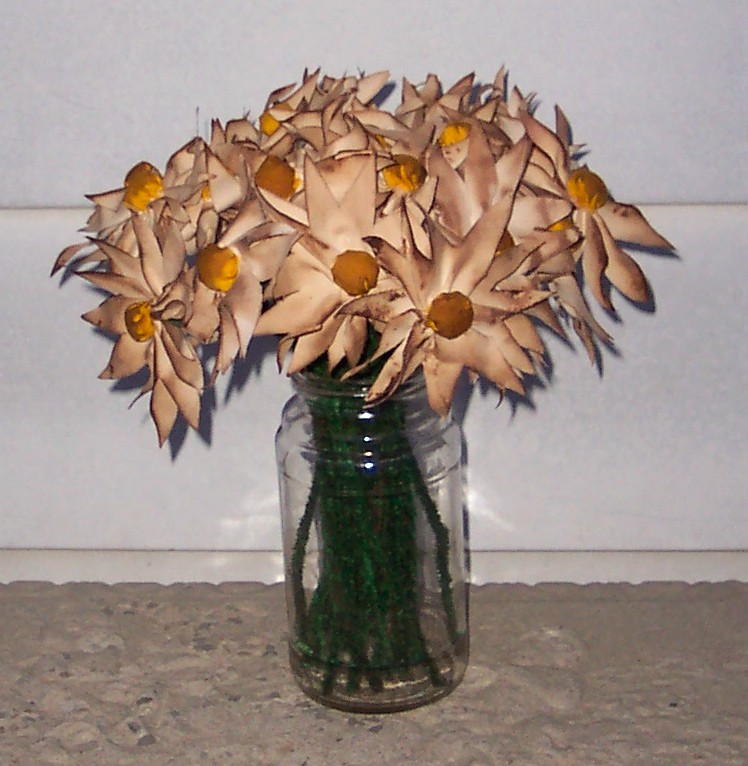 Homespun Handcrafts: Primitive Flower Bouquets Newly Listed