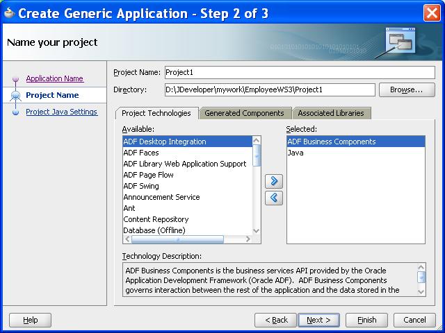 Xml and More: How to Create Oracle ADF BC Services (2)