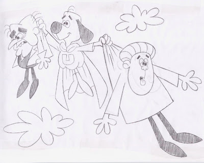 Underdog Coloring Pages Characters