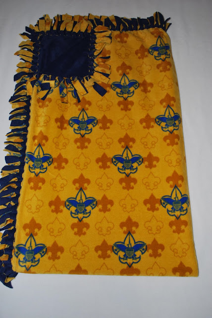 Blankets By Grandma Jim: Special Boy Scout Fleece Blanket.