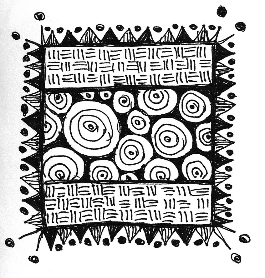 About art and other stuff...: Zentangles... so there's a name for that?