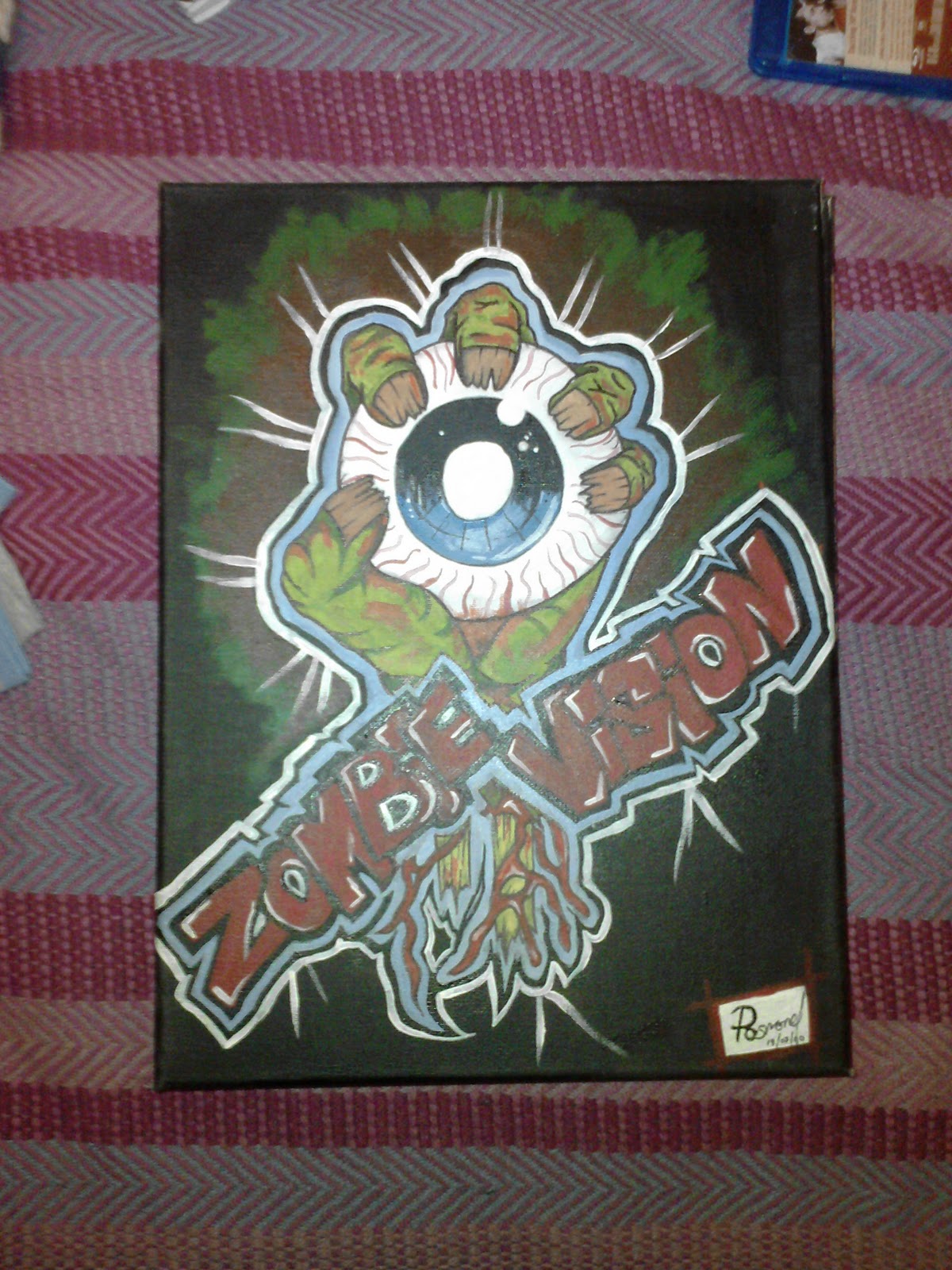 PETER OSMOND ART: SMALLER CANVAS' METALLICA AND ZOMBIES