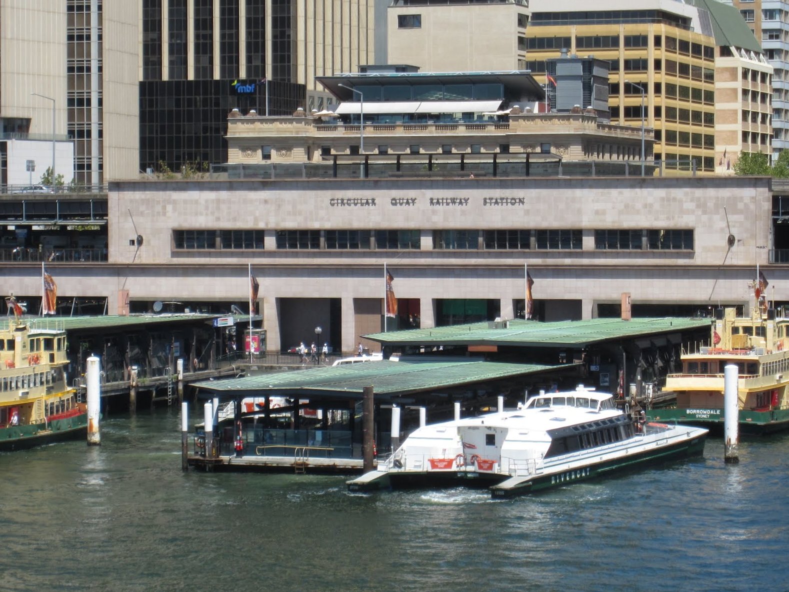 Sydney - City and Suburbs: Circular Quay, railway station and ferry wharves