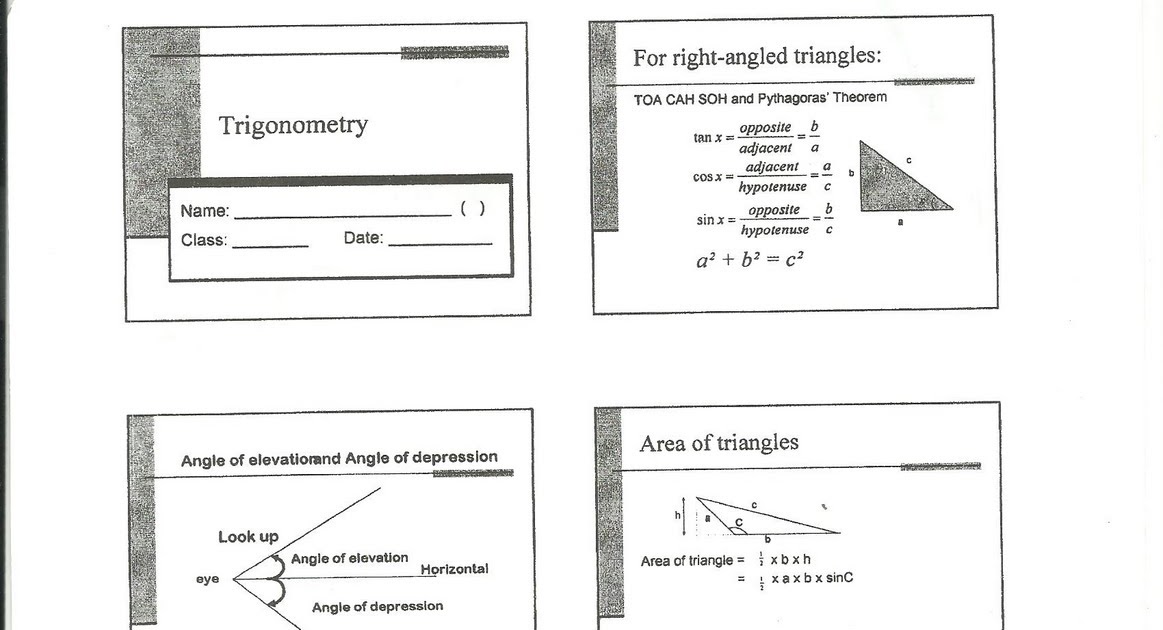Studynotes: Maths notes