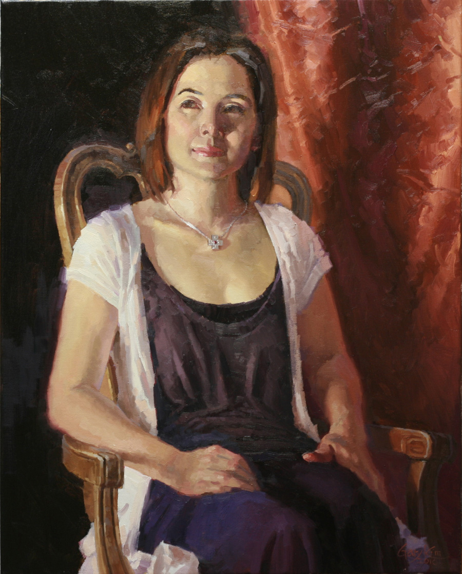 gary art studio: Artist's wife 2 revised