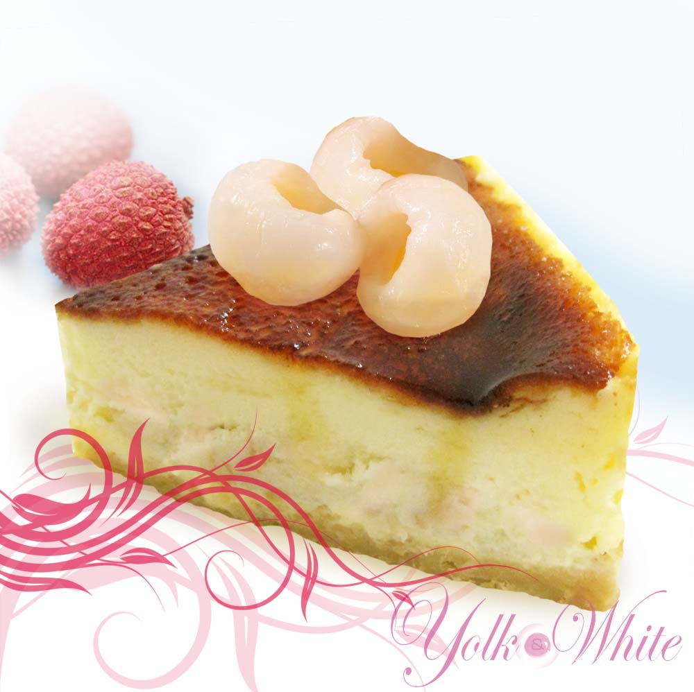 YOLK&WHITE: Lychee Cheese Cake