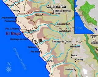 COMPLEJO ARQUEOLÓGICO - "EL BRUJO": UBICACIÓN GEOGRÁFICA