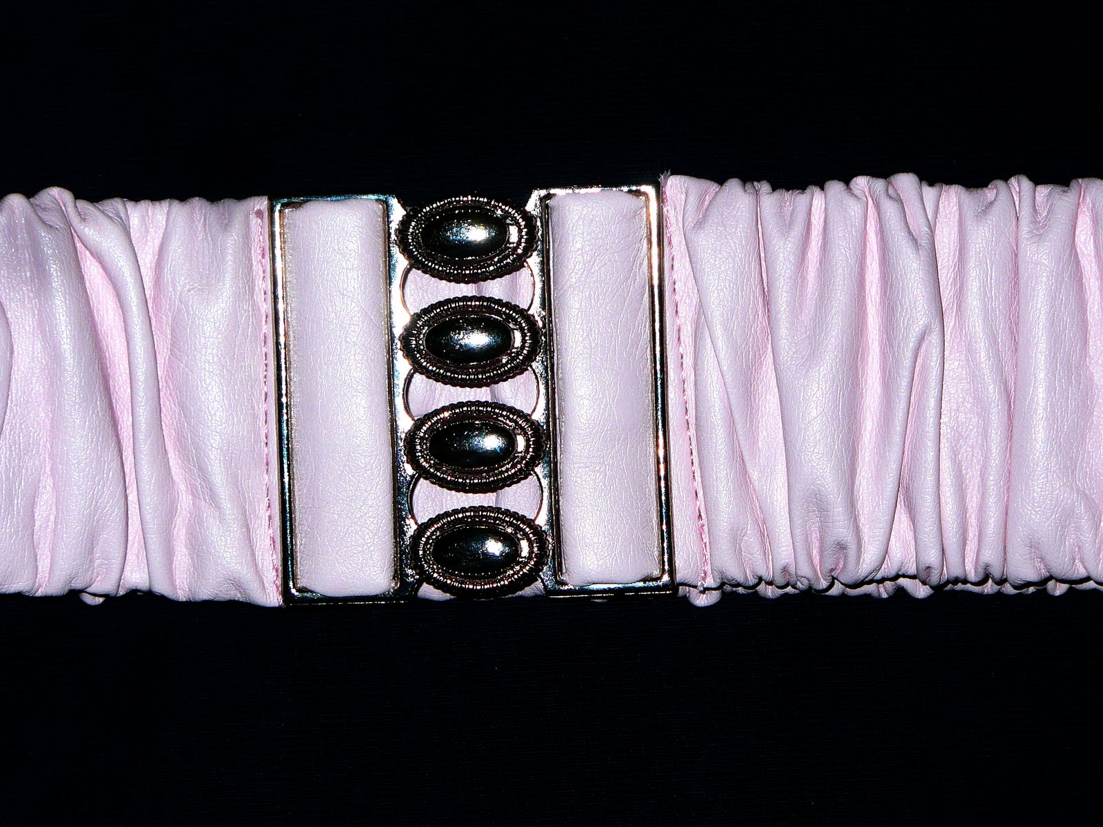 Curea: Curea de dama elastica lata imitatie piele roz