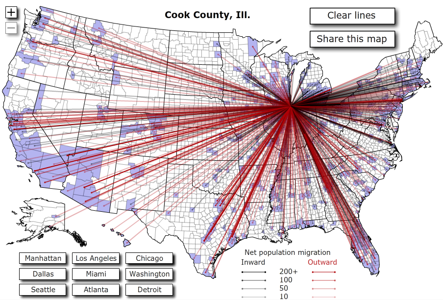 Urban Demographics: Visualizing Migration