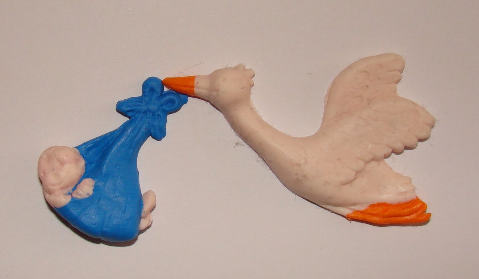 handmade: Brosa fimo Barza cu bebelus Cod 008 Pret: 15 ron