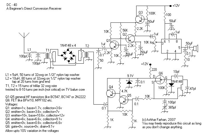 PG1N's HAM Radio Site - 40m Projekten - Ontvangers