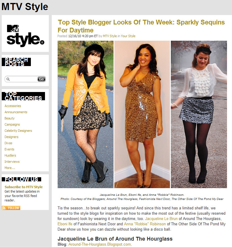 The Hourglass: Thanks MTV Style!