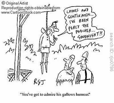 English idioms,sayings and expressions: Gallows humor 1426