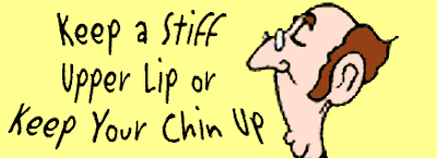 English idioms,sayings and expressions: KEEP A STIFF UPPER LIP 103