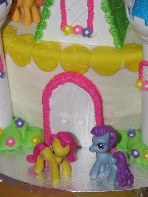 Colony's Cakes: My Little Pony Rainbow Castle Cake
