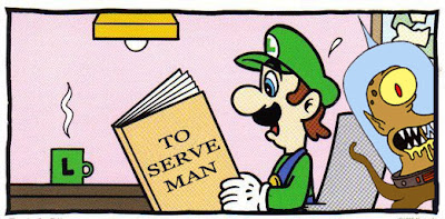 Dave's Long Box: What is Luigi reading?