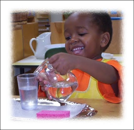 Ten Tiny Toddlers: Montessori Mondays - Water Pouring Everywhere