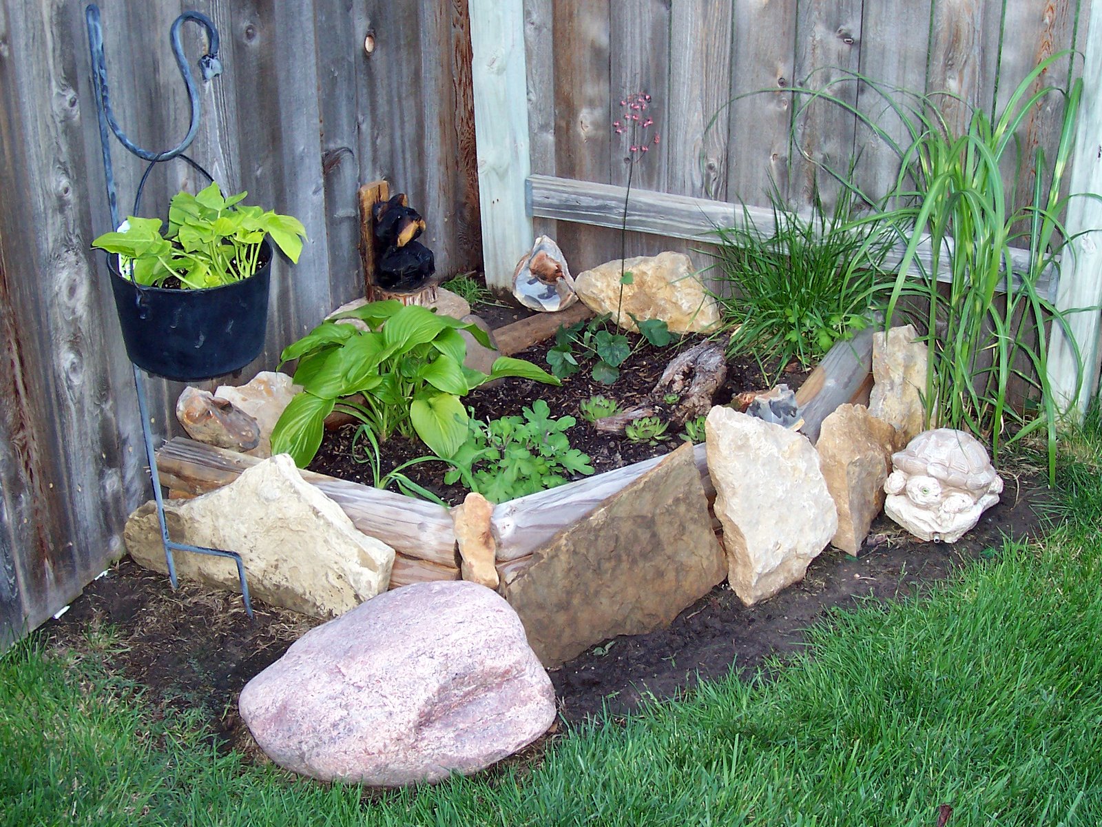 Barbara's Bloggin': New Flower Bed - No More Fishless Pond