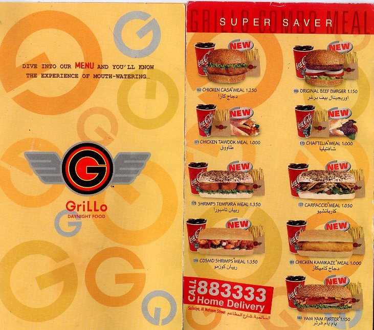 Menu de un restaurante - Imagui