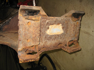 1974 volkswagen Beetle Restoration: chassis