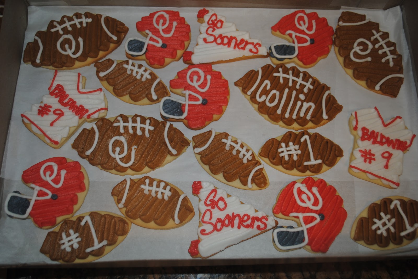 Candace's Cookie Creations: OU Cookies for Collin's Birthday