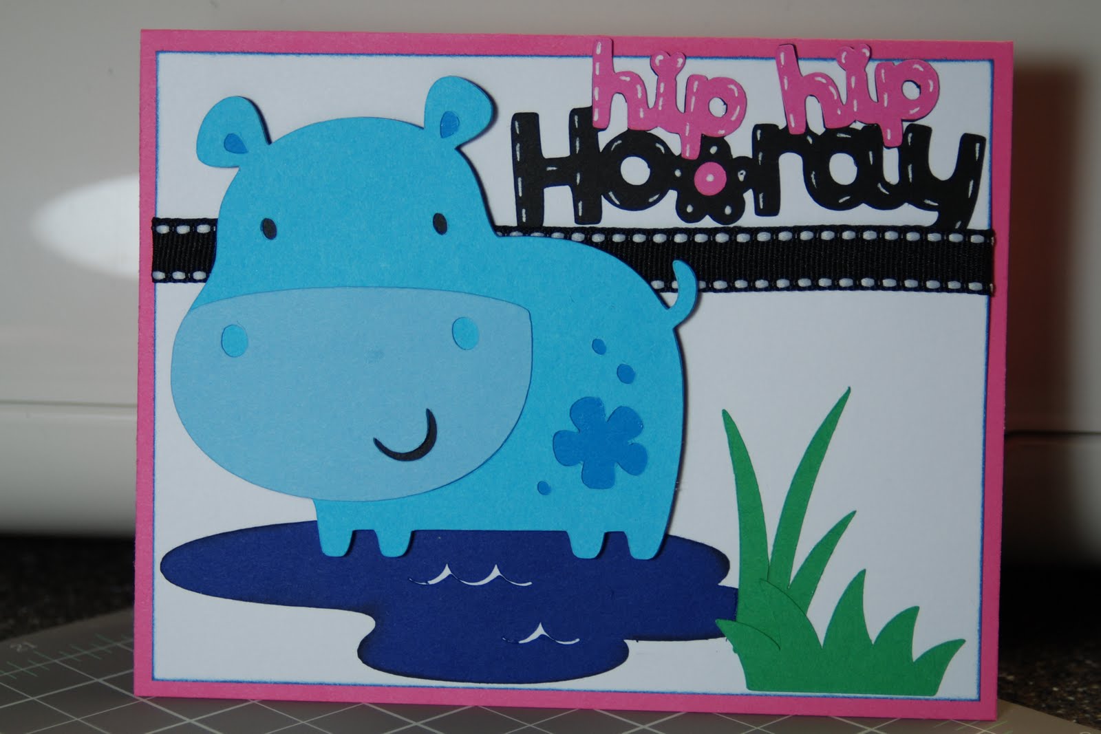 Scrap-Obsessed: Hippo Birthday Card