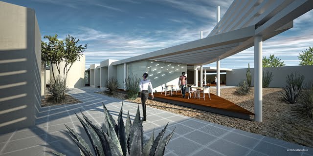 Infografía Arquitectónica: CIDE Aguascalientes