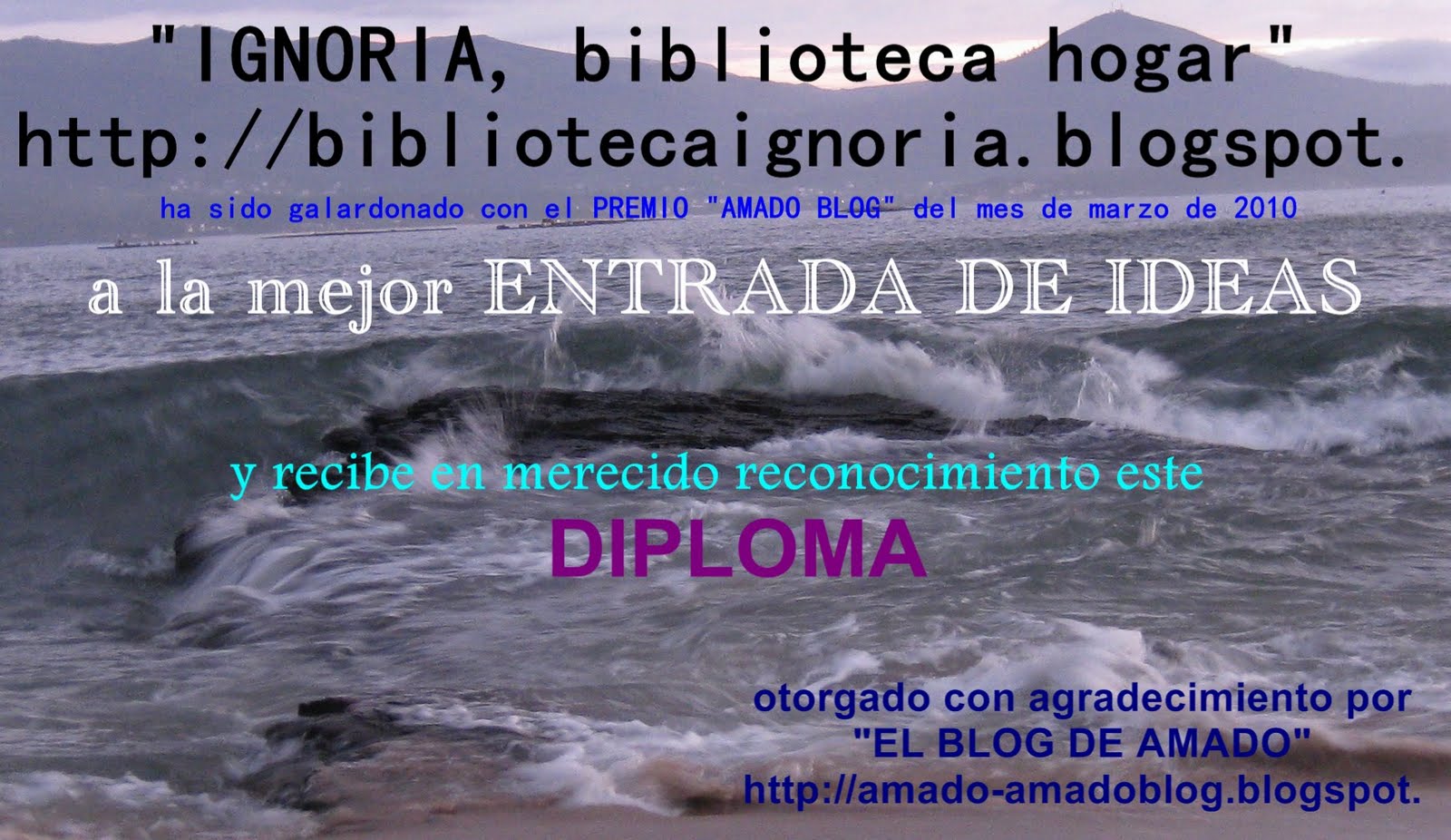 EL BLOG DE AMADO: DIPLOMAS