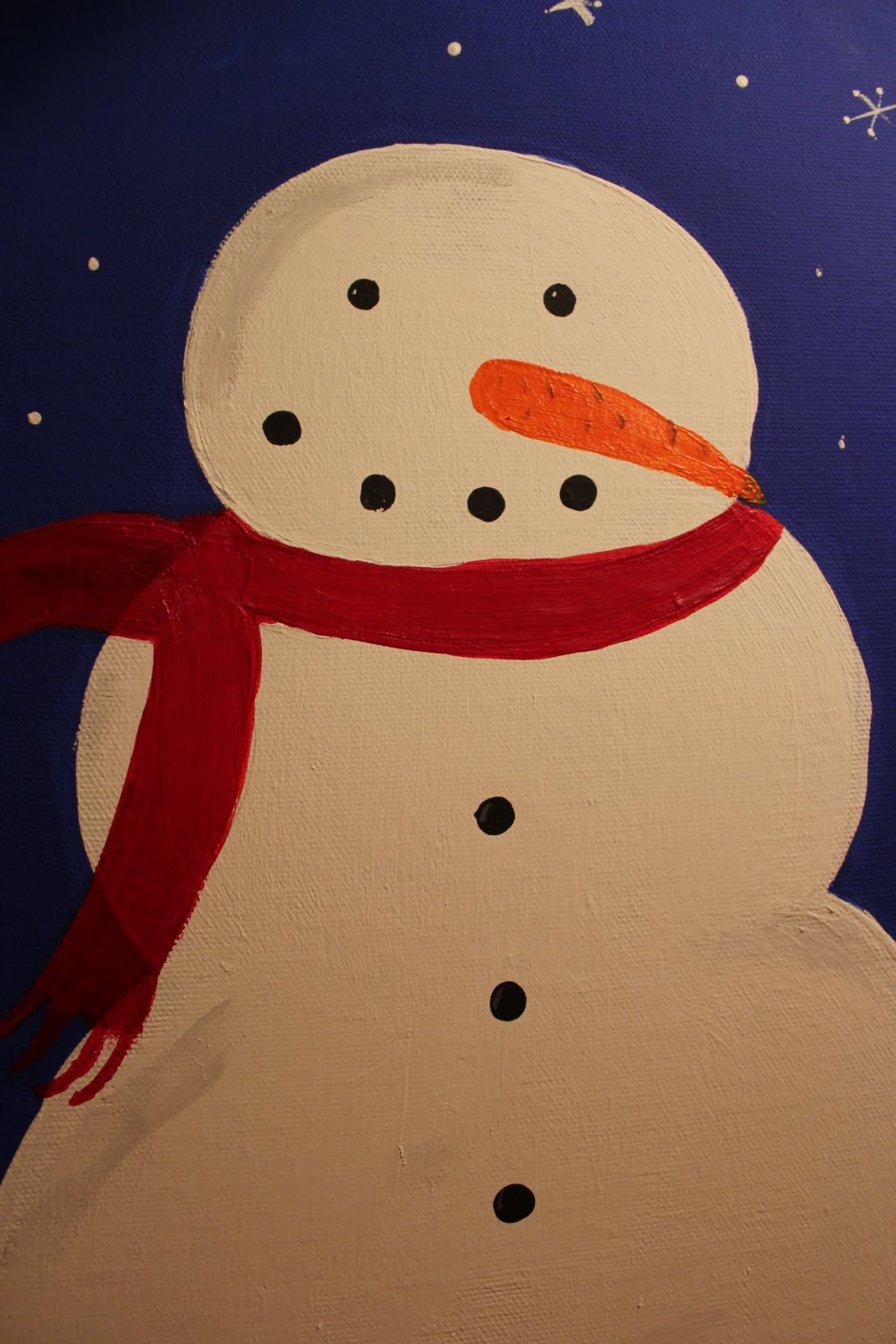 This-n-That: Snowman Canvas Painting