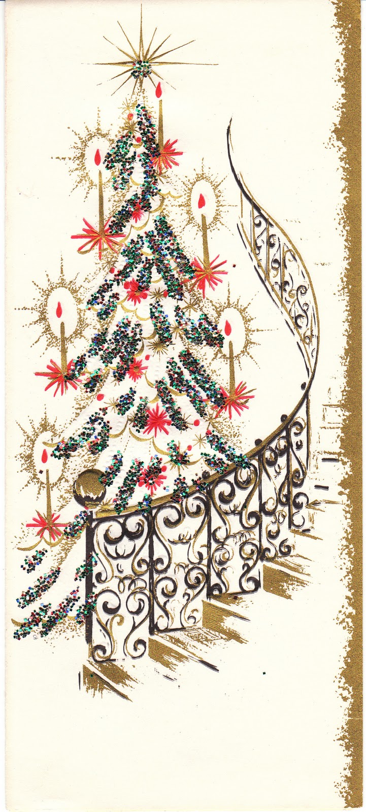 View from the Birdhouse: Mid Century Vintage Christmas Cards