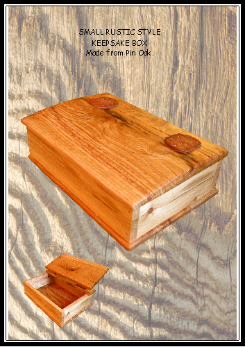 Rose Wood Craft: Rustic keepsake box