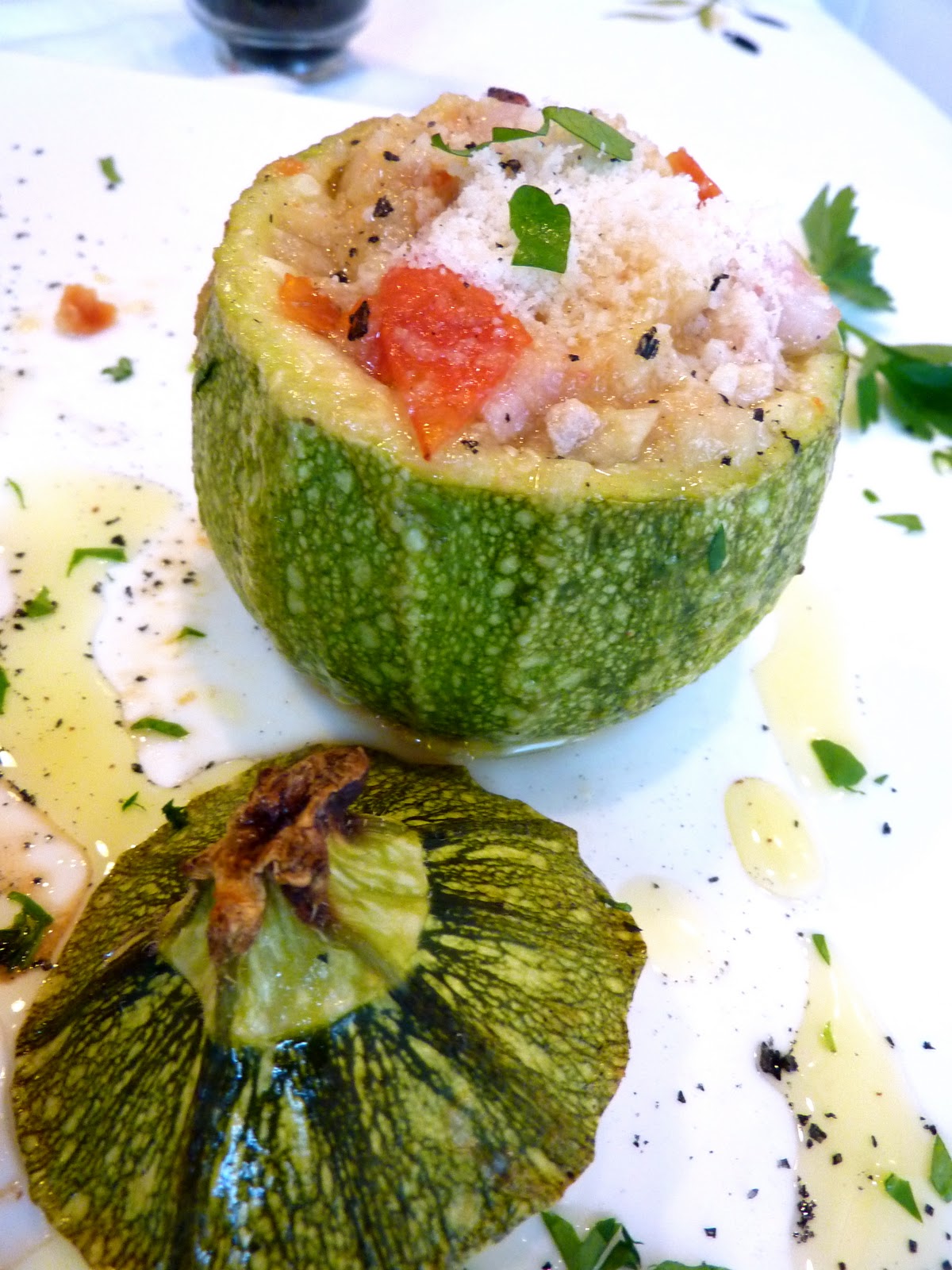 Stuffed Round Zucchini