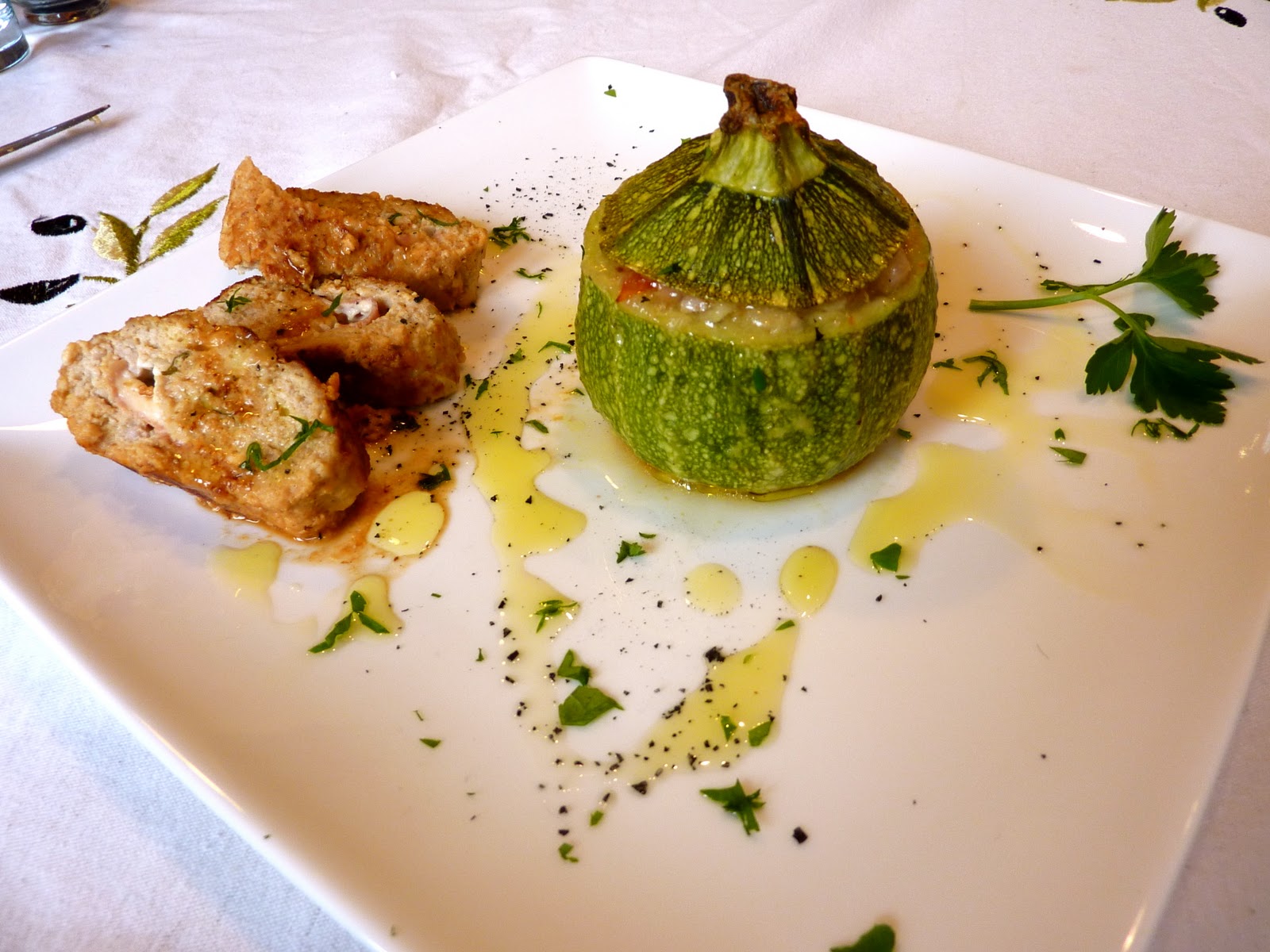 Stuffed Round Zucchini