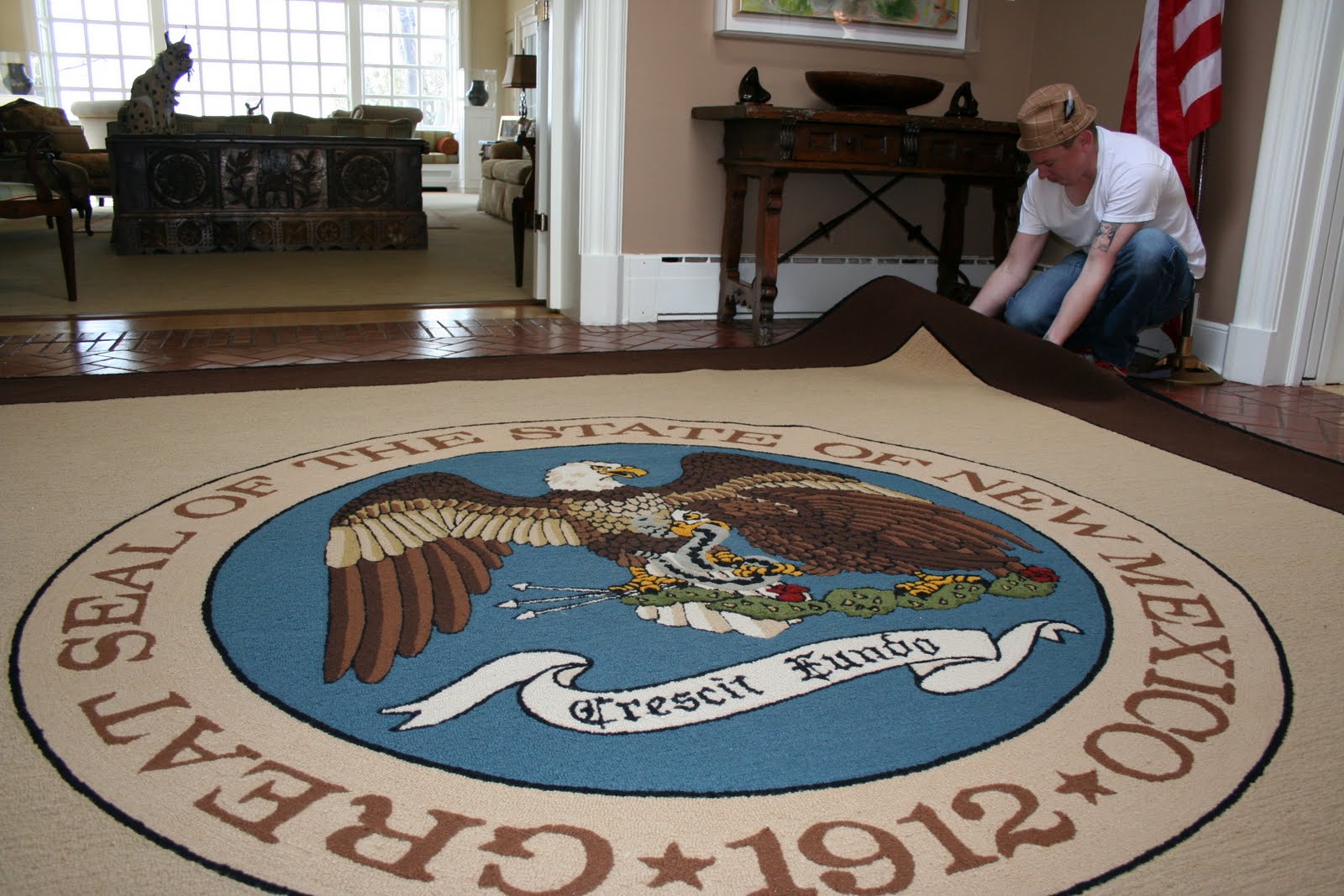 textival: The Governor's New Rug, installed
