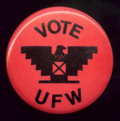 Labor Union Buttons: UFW - United Farm Workers