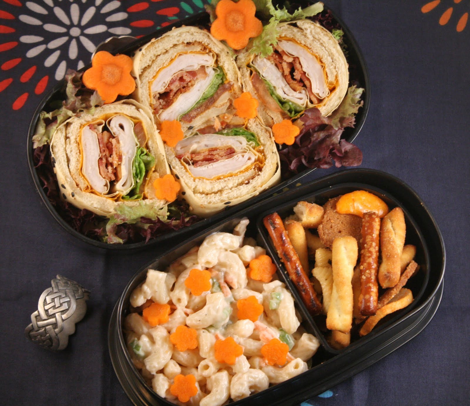 An American in Bento: Club Sandwich 'Sushi' Bento :)