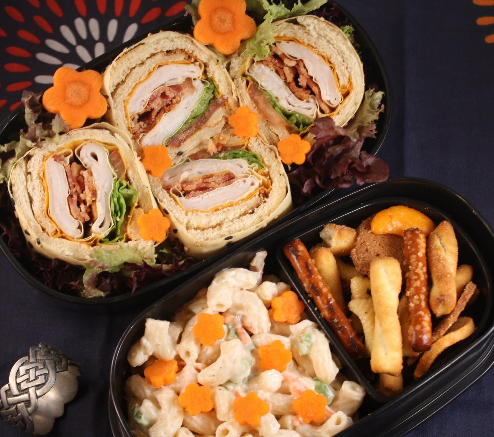 An American in Bento: Club Sandwich 'Sushi' Bento :)