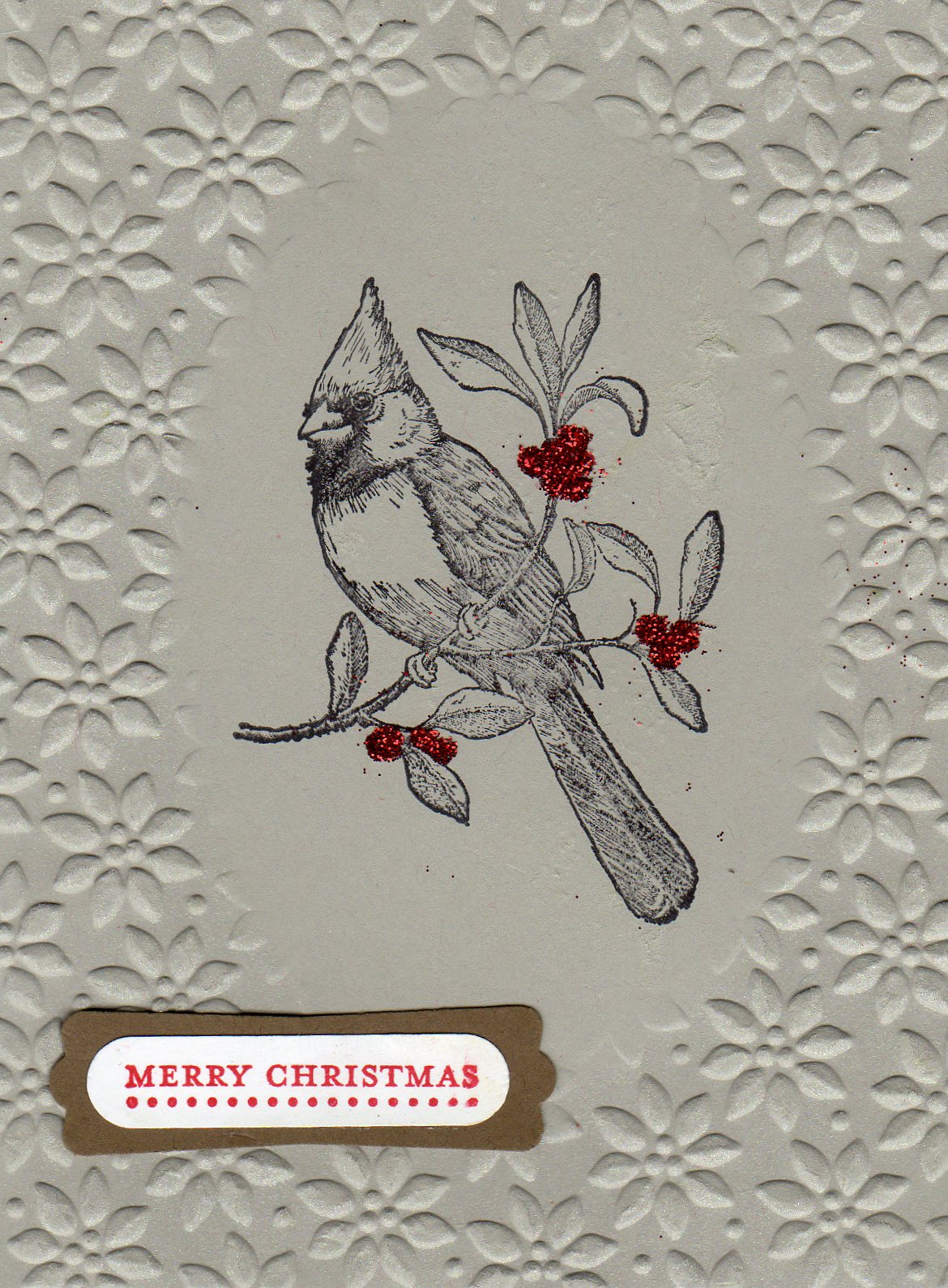 Julie's Stampin' Room: Simple Cardinal Christmas, Petals-A-Plenty ...