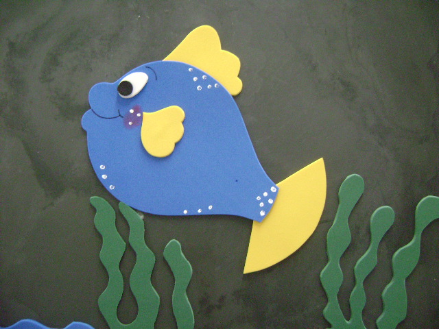 Decoração em EVA: Peixes