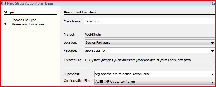 Java Beginner: Learning Struts-FormBean-Hibernate with Netbeans 6.5 Up