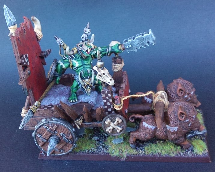 Troll Tales: Savage Orc Boar Chariot completed