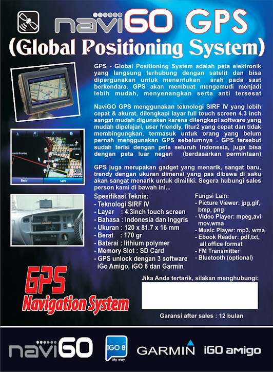 GPS canggih dengan harga Miring !!!!: GPS navIGO