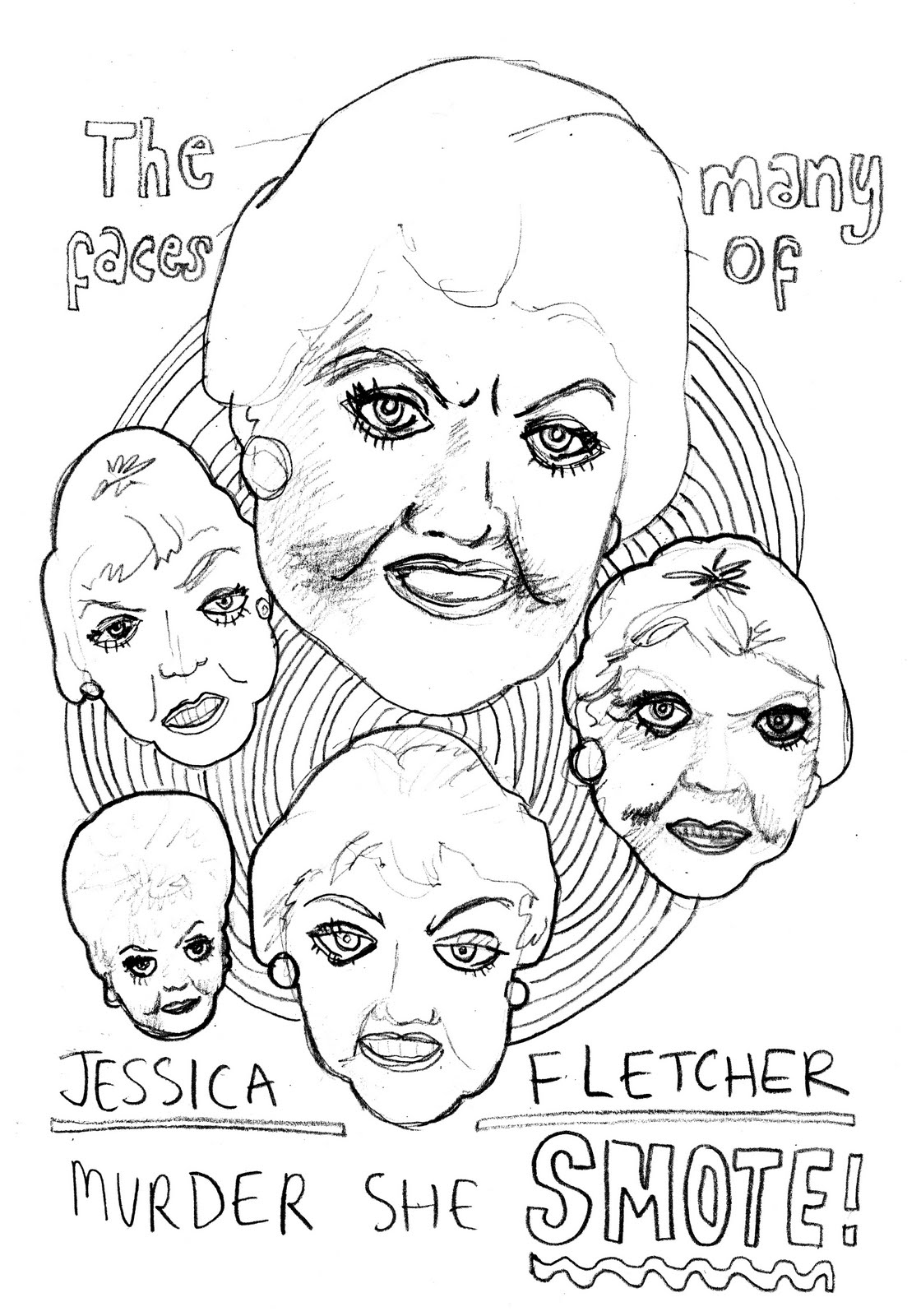 People I Know: Jessica Fletcher Week: A Drawing By Bryony!