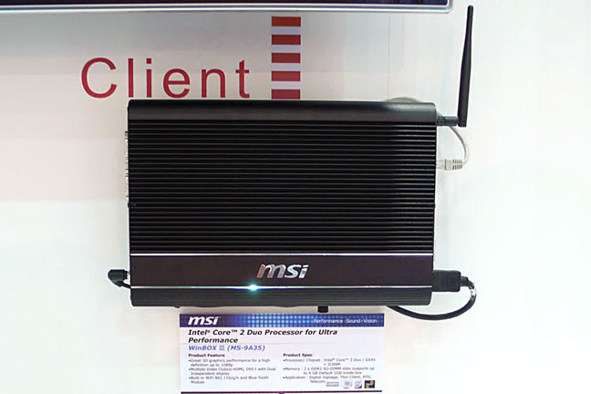 Where We are Going: MSI Introduces First Nettop Powered by Intel Core 2 ...