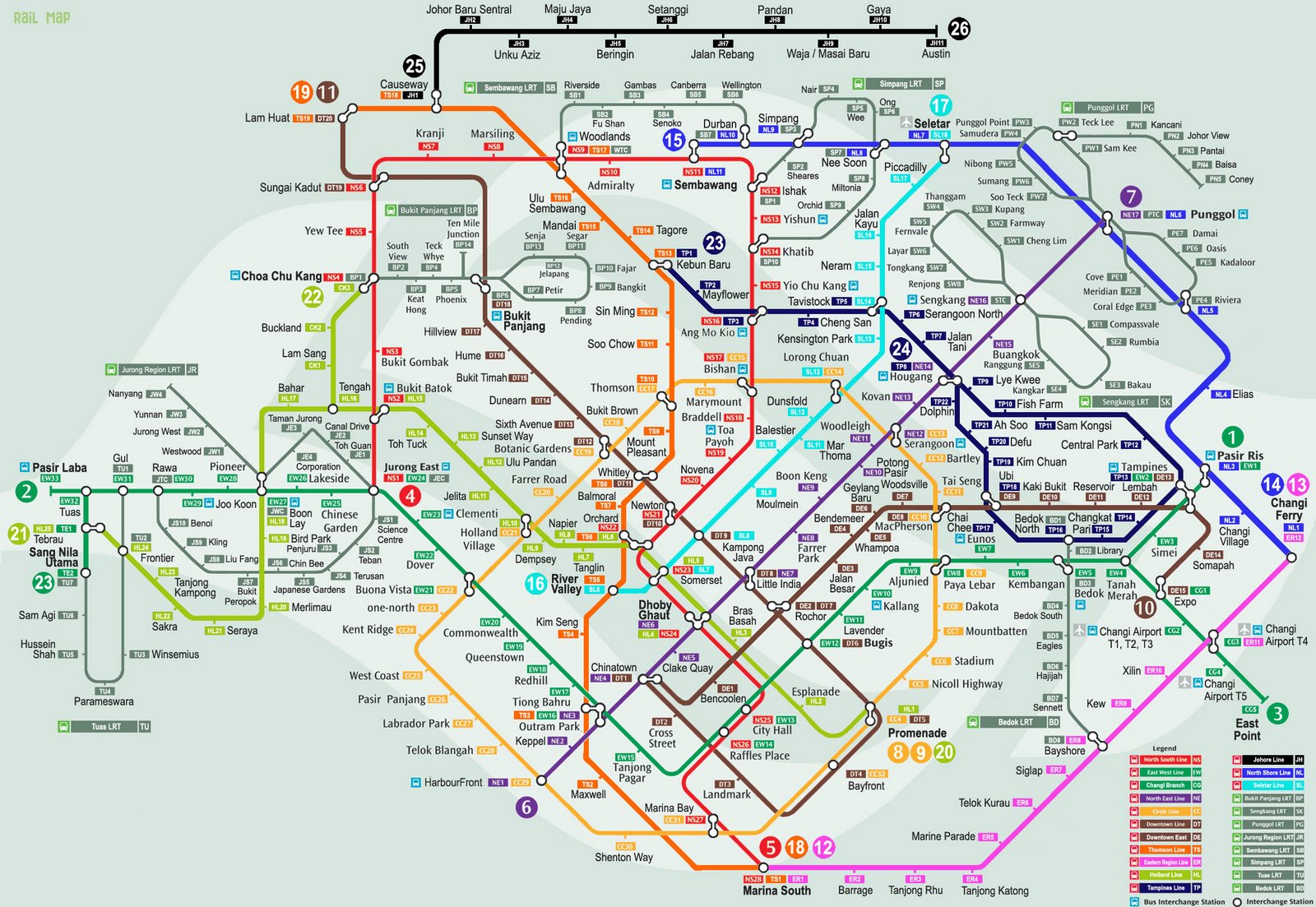 Future MRT lines | My Past, Present and my Future