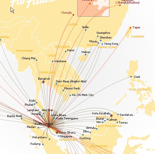 LAZY ADVENTURES: Air Asia Routes