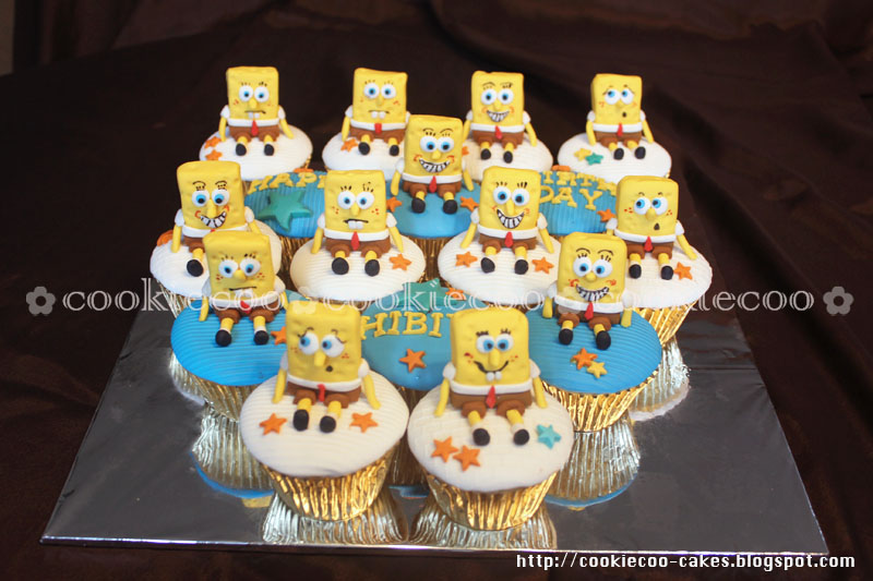 cookiecoo: Spongebob cupcakes for Hibiya