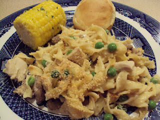 Chicken Noodle Casserole, Easy Corn-on-the-cob with Herbed Butter, and ...