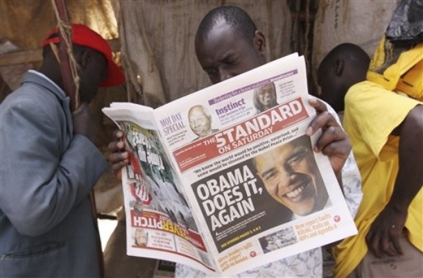 *mystylenews*: A Kenyan reads the local daily newspaper showing the ...